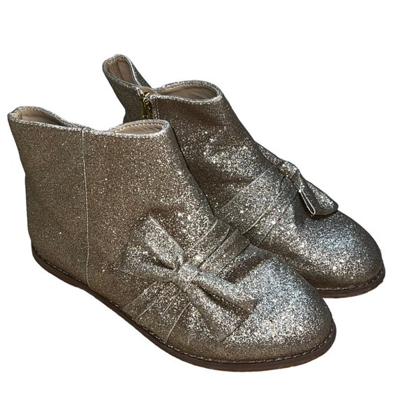 Janie and Jack | Shoes | Janie And Jack Gold Sparkly Booties Size 3 ...